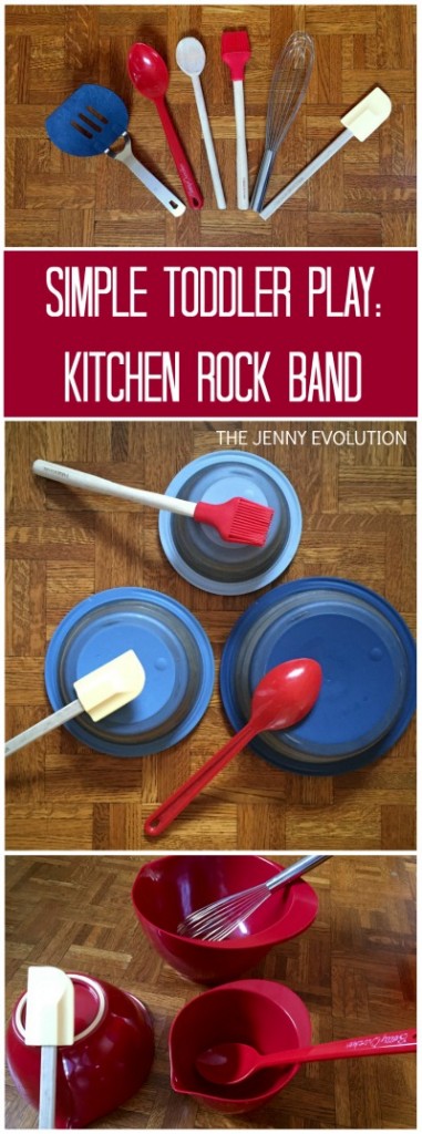 Simple Toddler Play! Homemade Kitchen Rock Band