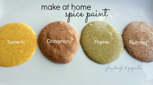 Sensory Painting! DIY Spice Paint Recipe