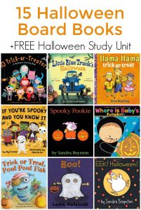 Halloween Board Books for Toddlers + Unit Study