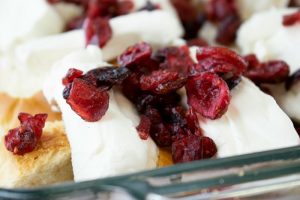Easy Breakfast Strata with Cranberries