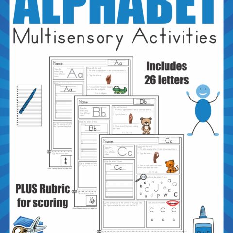 Alphabet Sensory Activities - Mommy Evolution