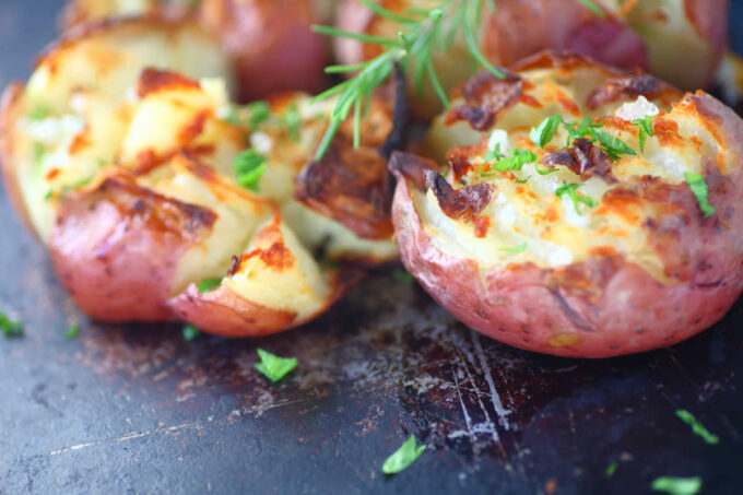 Crushed Red Skin Potatoes - Mommy Evolution