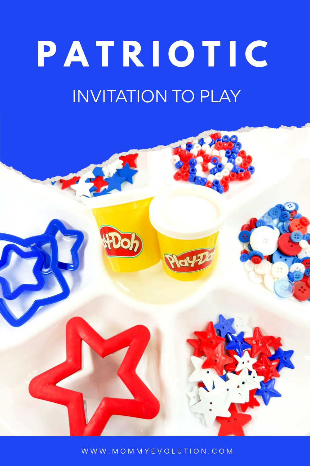 Patriotic Invitation to Play - Mommy Evolution