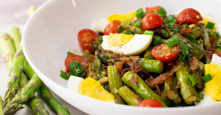 Cold Asparagus Salad - Mommy Evolution
