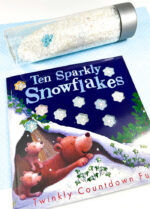 Snow Sensory Bottle: Ten Sparkly Snowflakes - Mommy Evolution