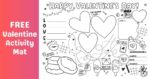 Free Valentine Activity Mat for Kids - Mommy Evolution