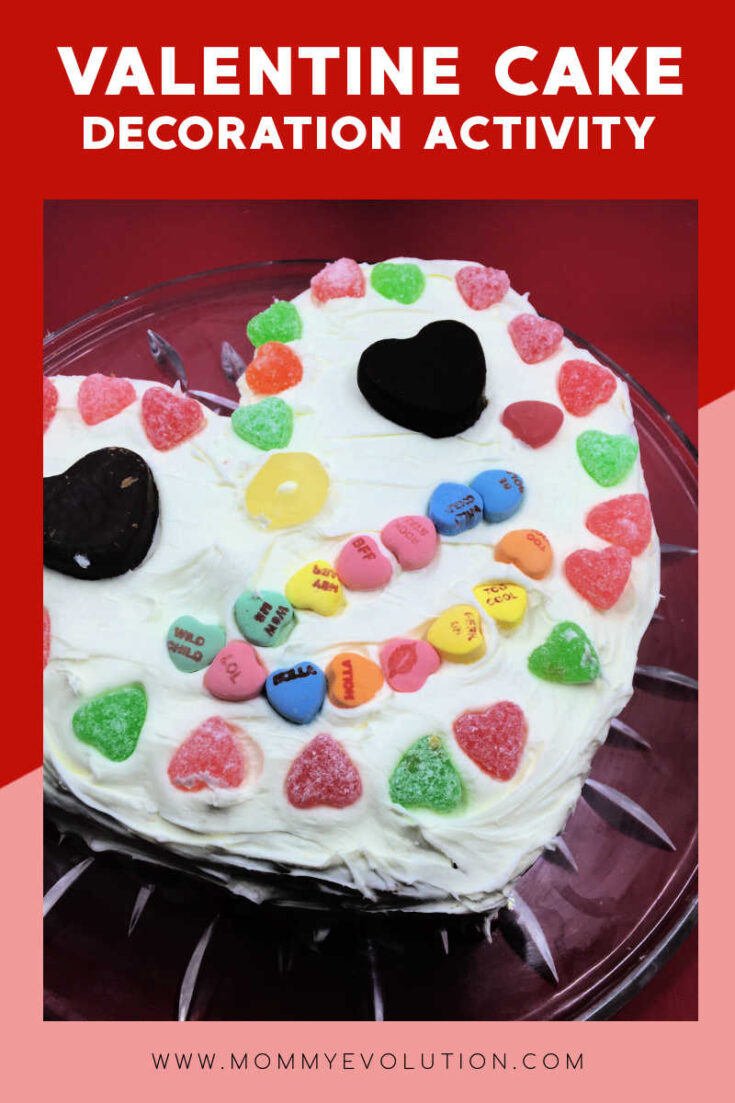 Valentine Cake Activity for Kids - Mommy Evolution