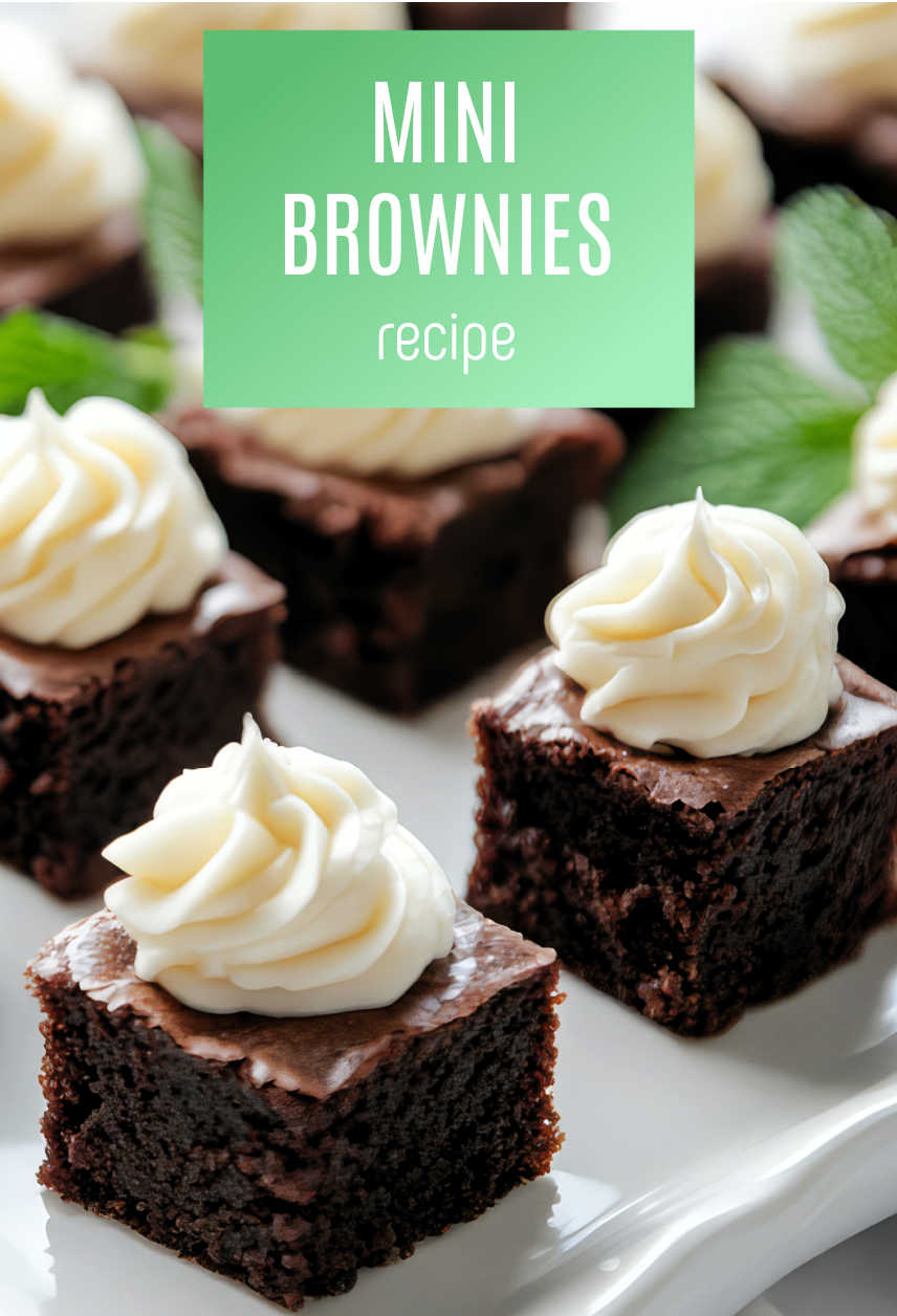 Mini Brownies from Scratch - Mommy Evolution