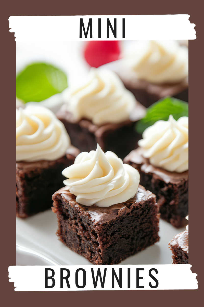 Mini Brownies from Scratch - Mommy Evolution