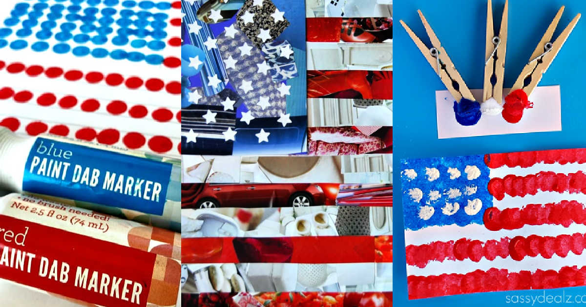 American Flag Crafts for Kids - Mommy Evolution