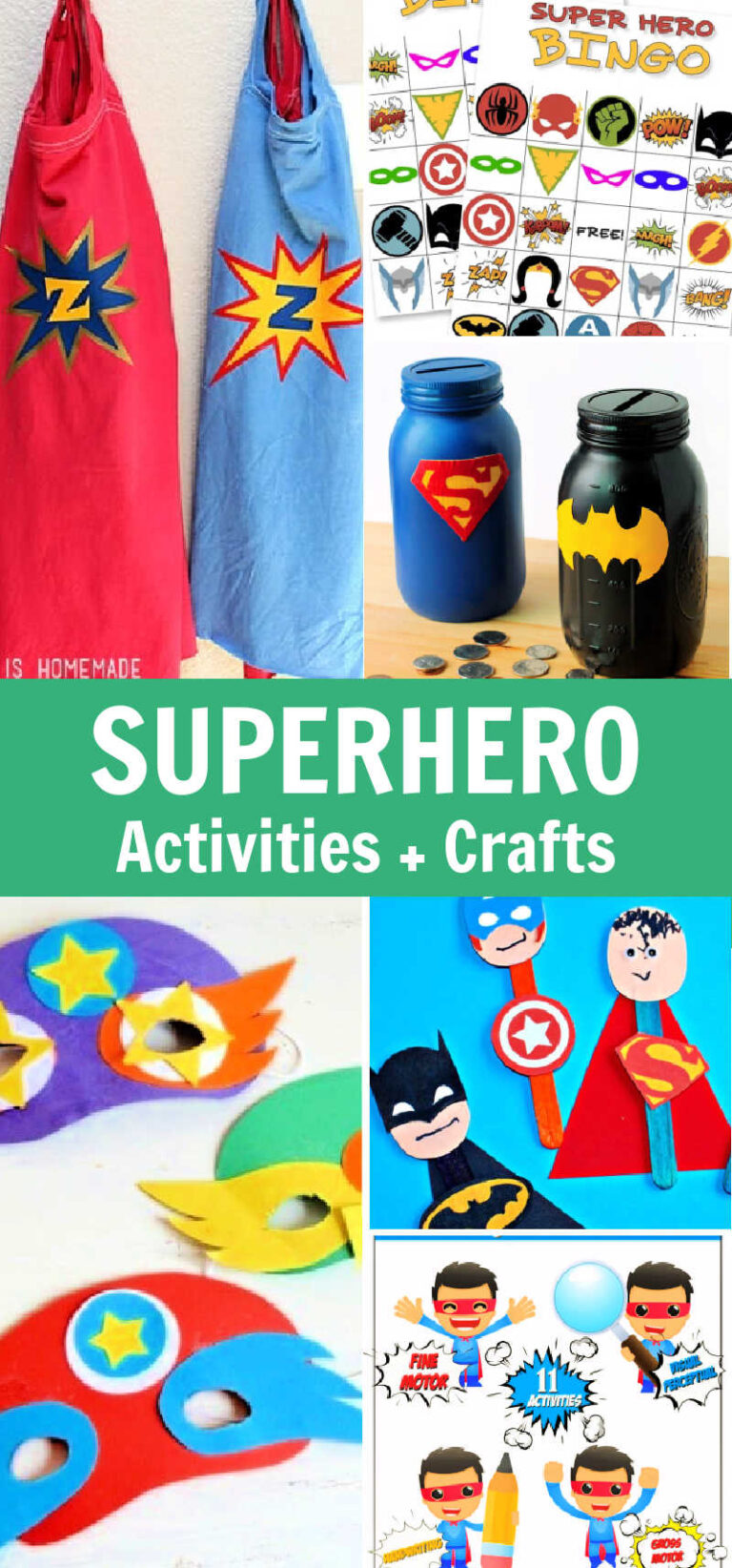 Superhero Activities and Crafts for Kids - Mommy Evolution