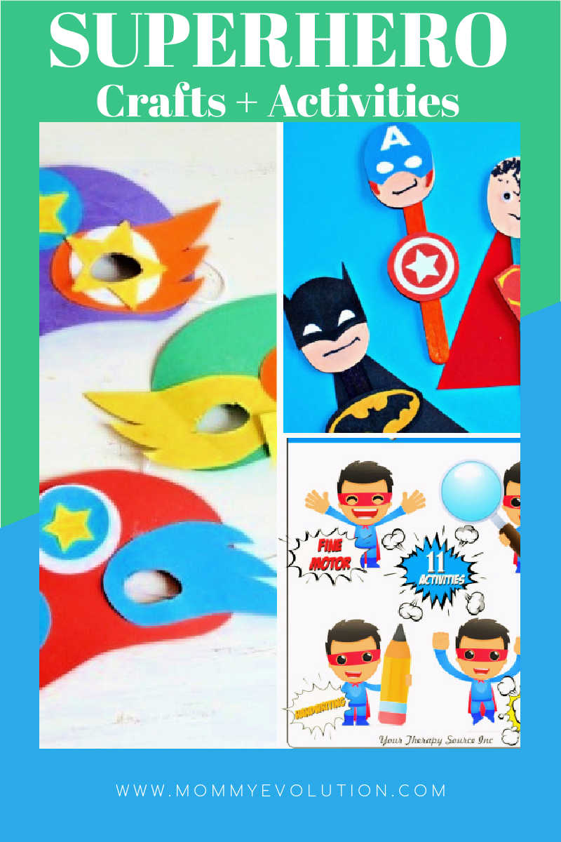 Superhero Activities and Crafts for Kids - Mommy Evolution