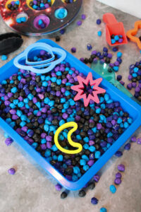 Outer Space Sensory Bin - Mommy Evolution