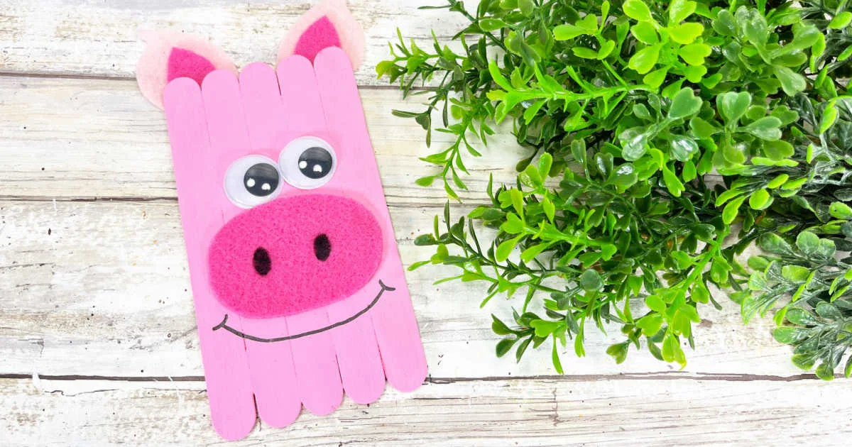 Craft Stick Pig Craft - Mommy Evolution